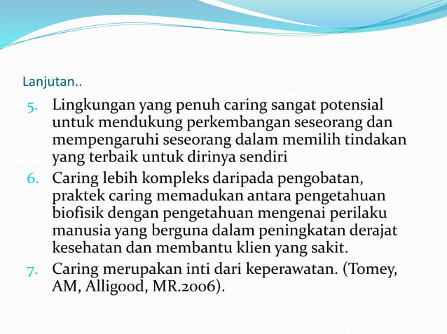 Konsep teori jean watson update | PPTX