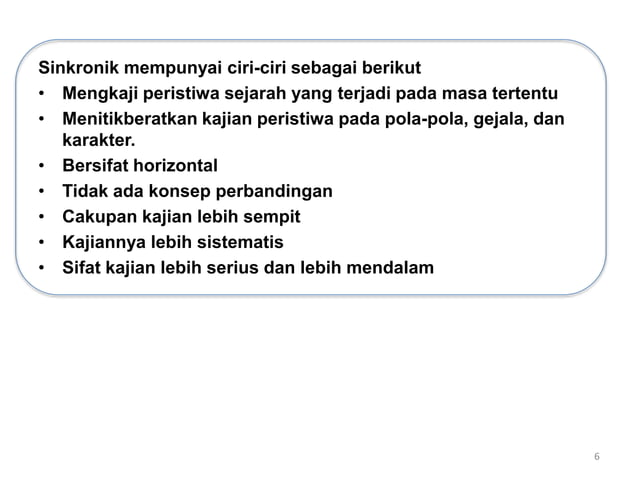 Konsep Diakronik, Sinkronik, Kausalitas dan Periodisasi Sejarah | PPTX