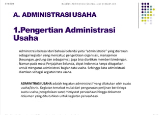 Konsep administrasi usaha | PPTX