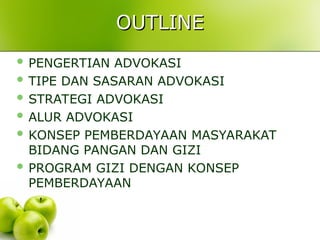 KONSEP ADVOKASI DAN PEMBERDAYAAN MASYARAKAT | PPT