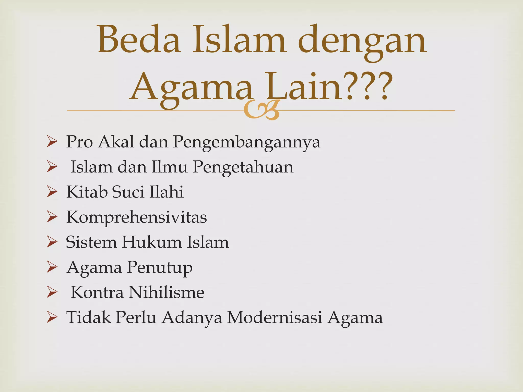 Konsep agama islam (kelompok 2) | PPTX