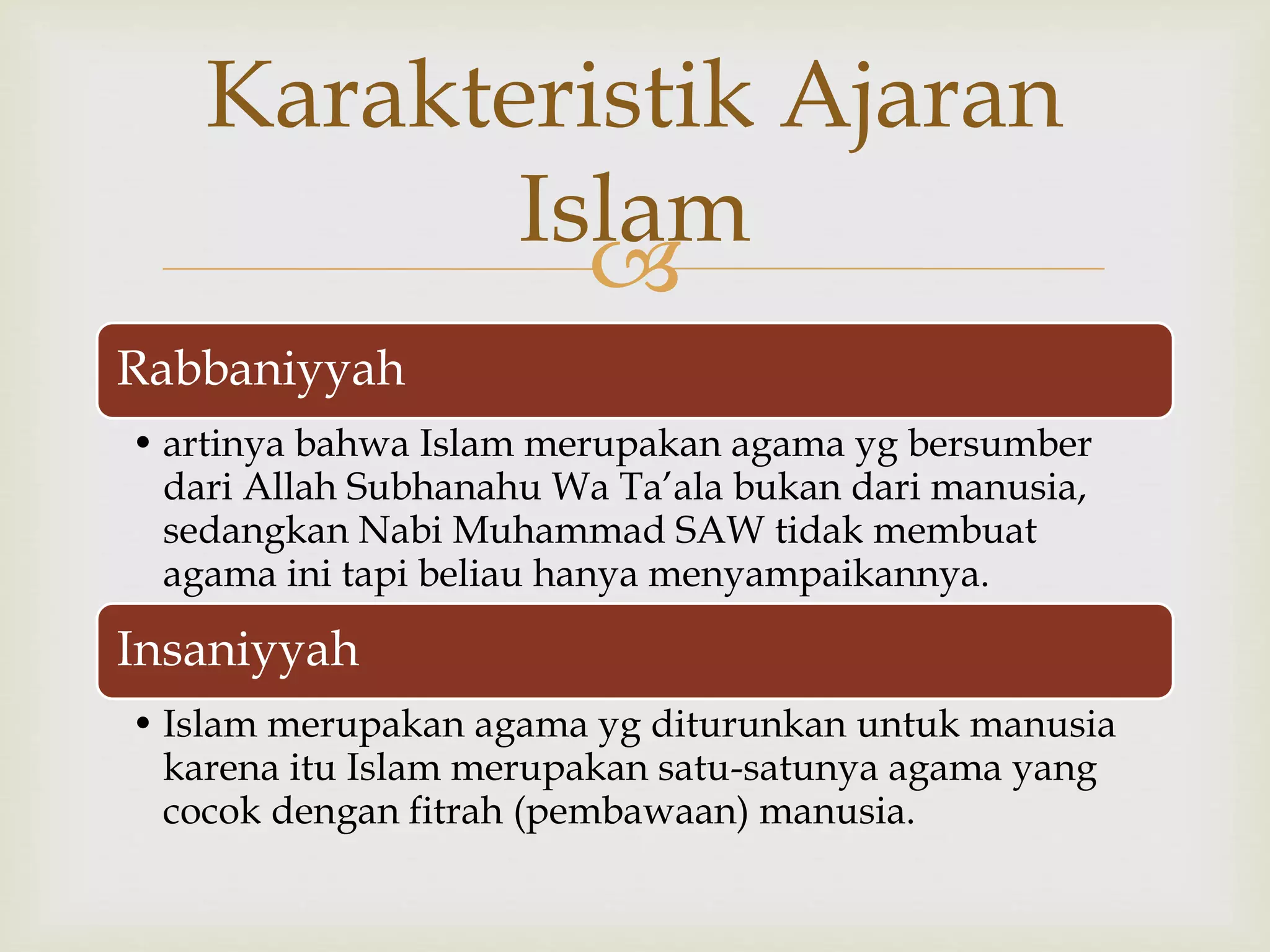 Konsep agama islam (kelompok 2) | PPTX