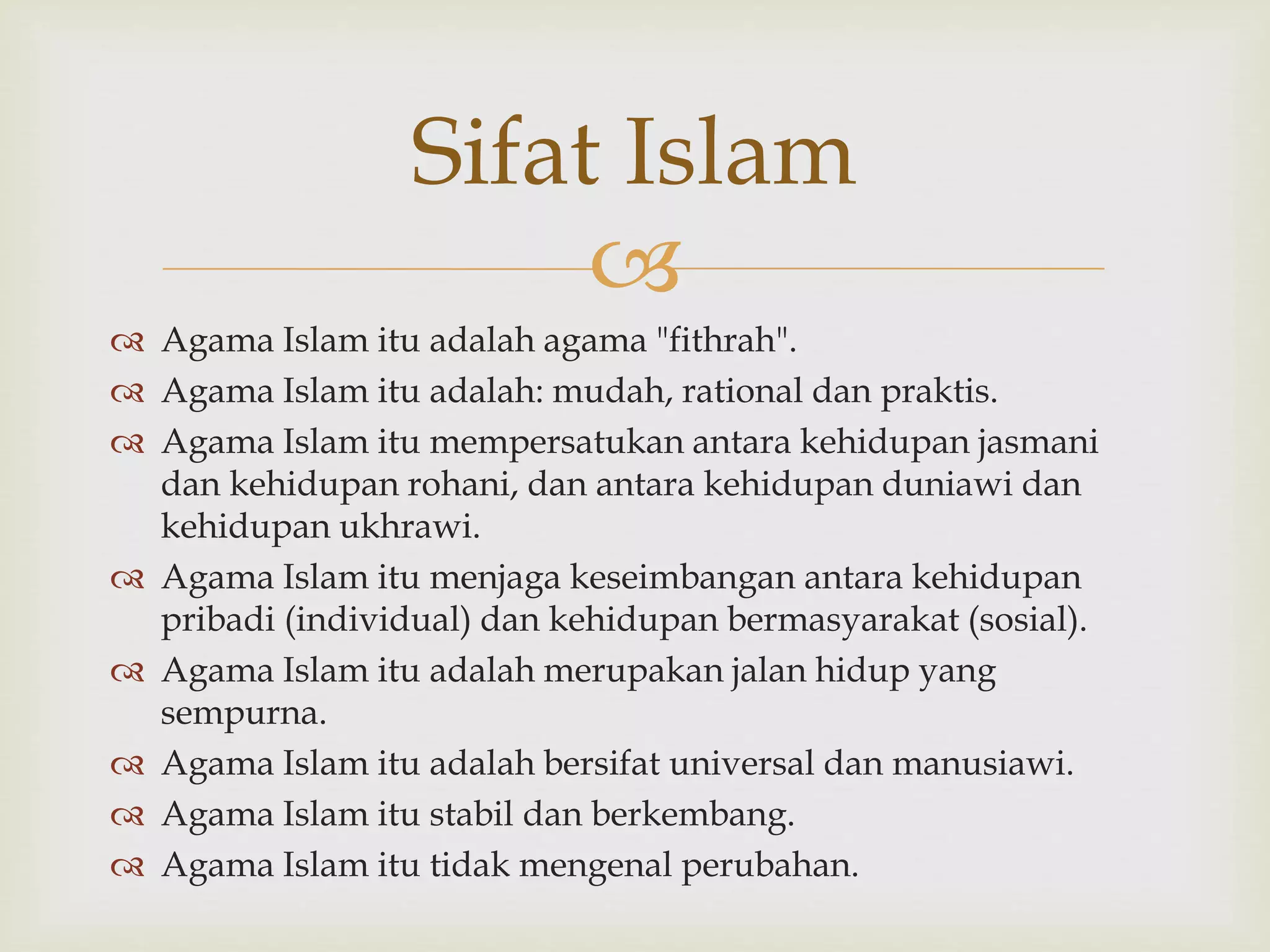 Konsep agama islam (kelompok 2) | PPTX