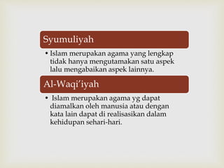 Konsep agama islam (kelompok 2) | PPTX