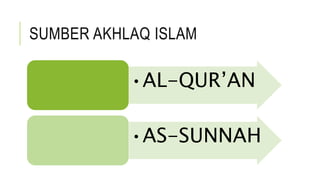 Konsep Akhlak Dalam islam | PPTX