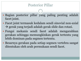 Konsep Anatomi Biomekanik Vertebra | PDF