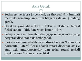 Konsep Anatomi Biomekanik Vertebra | PDF
