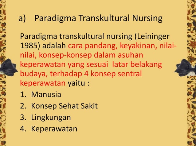 Konsep antropologi sosial budaya dalam keperawatan | PPTX