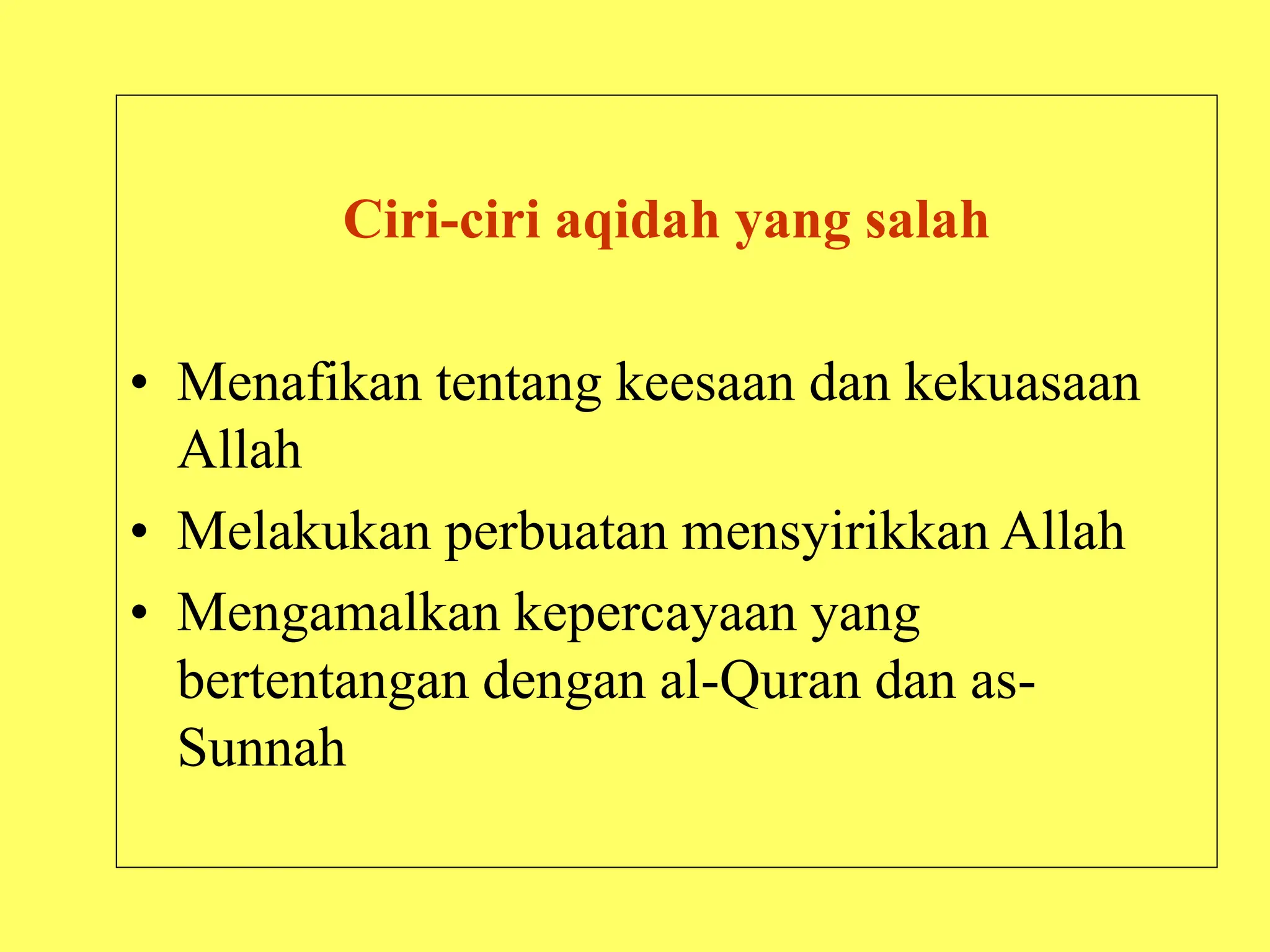 Konsep Aqidah | PPT