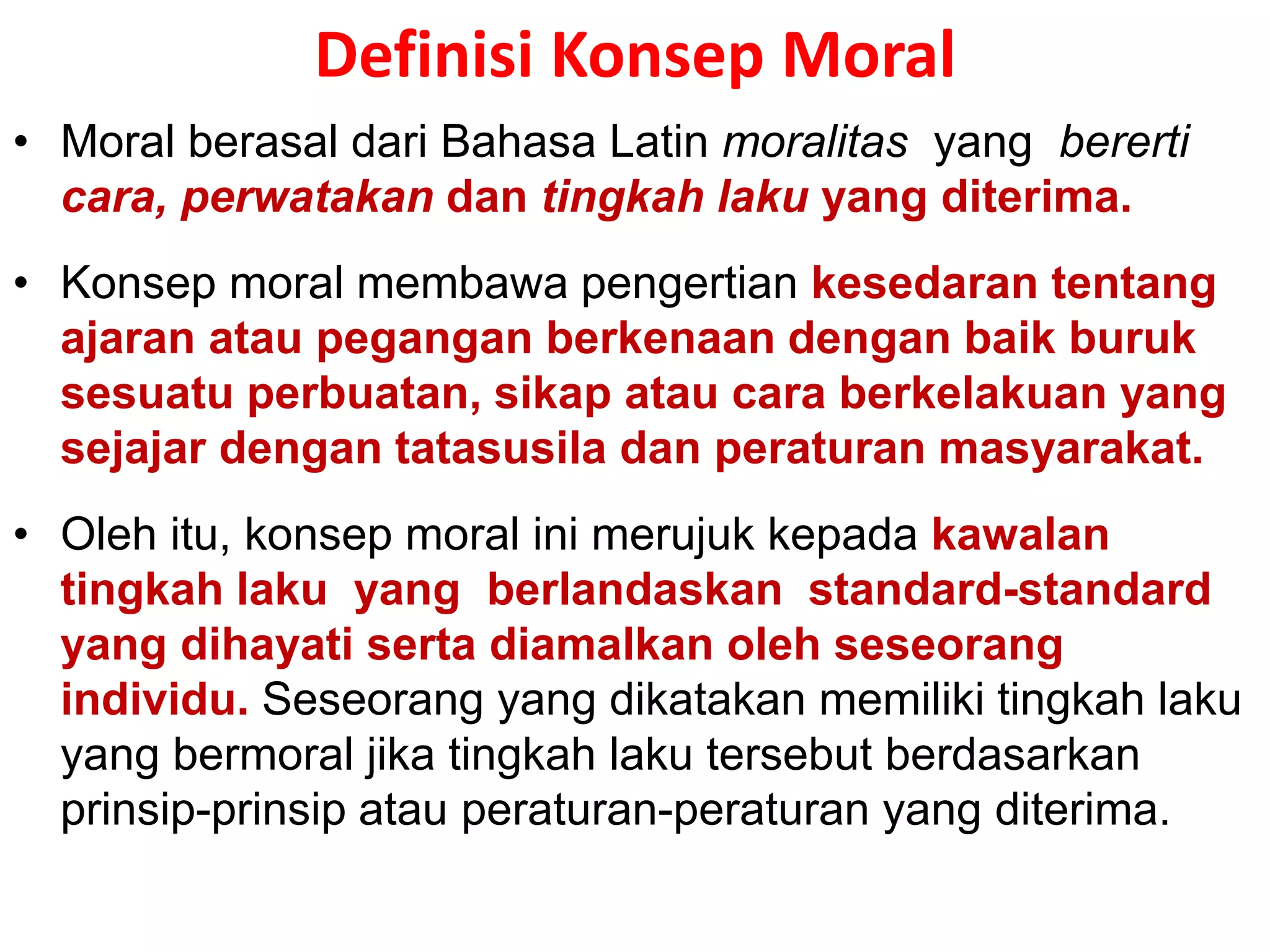 Konsep asas moral | PPTX