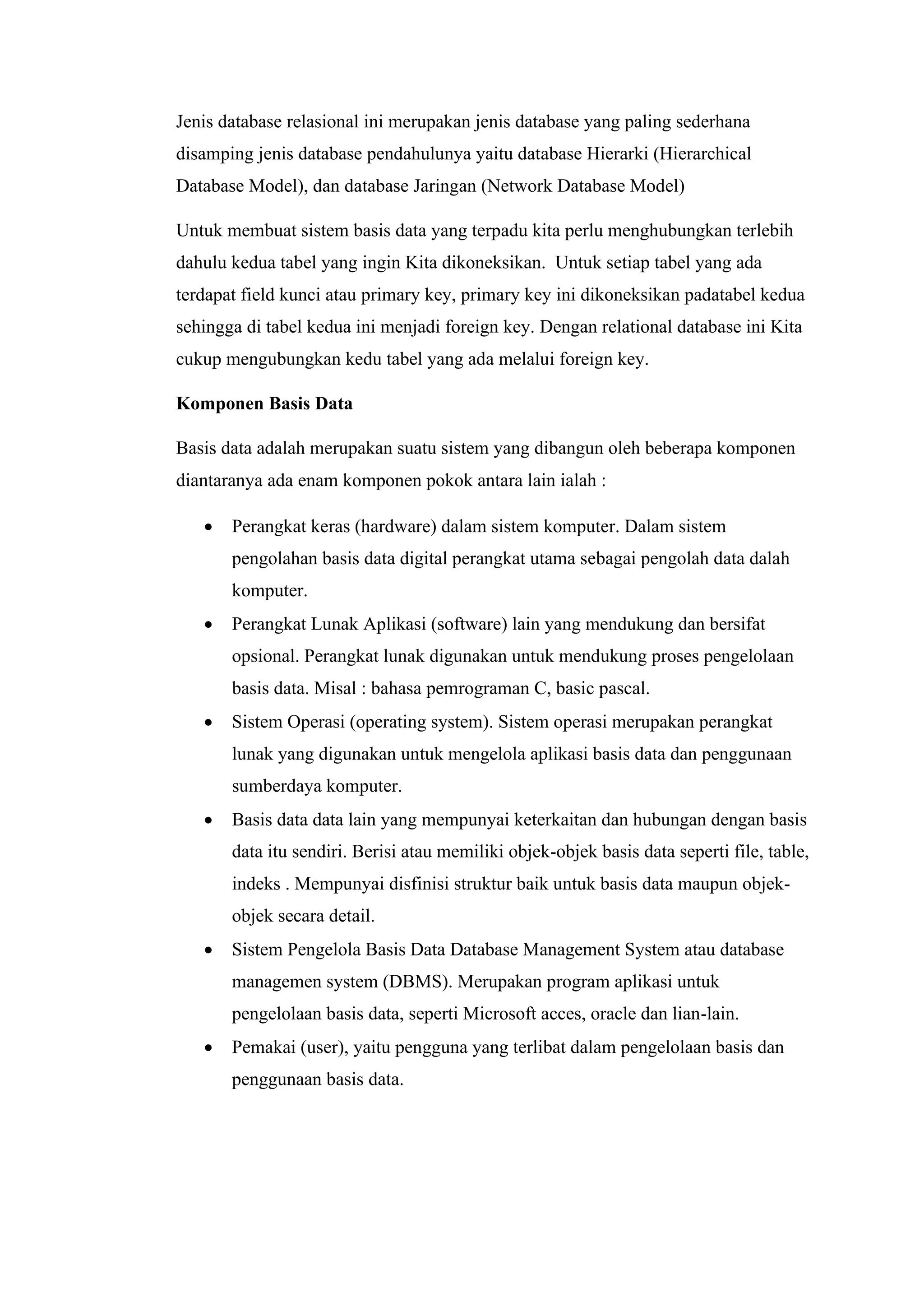 Konsep basis data relasional | PDF