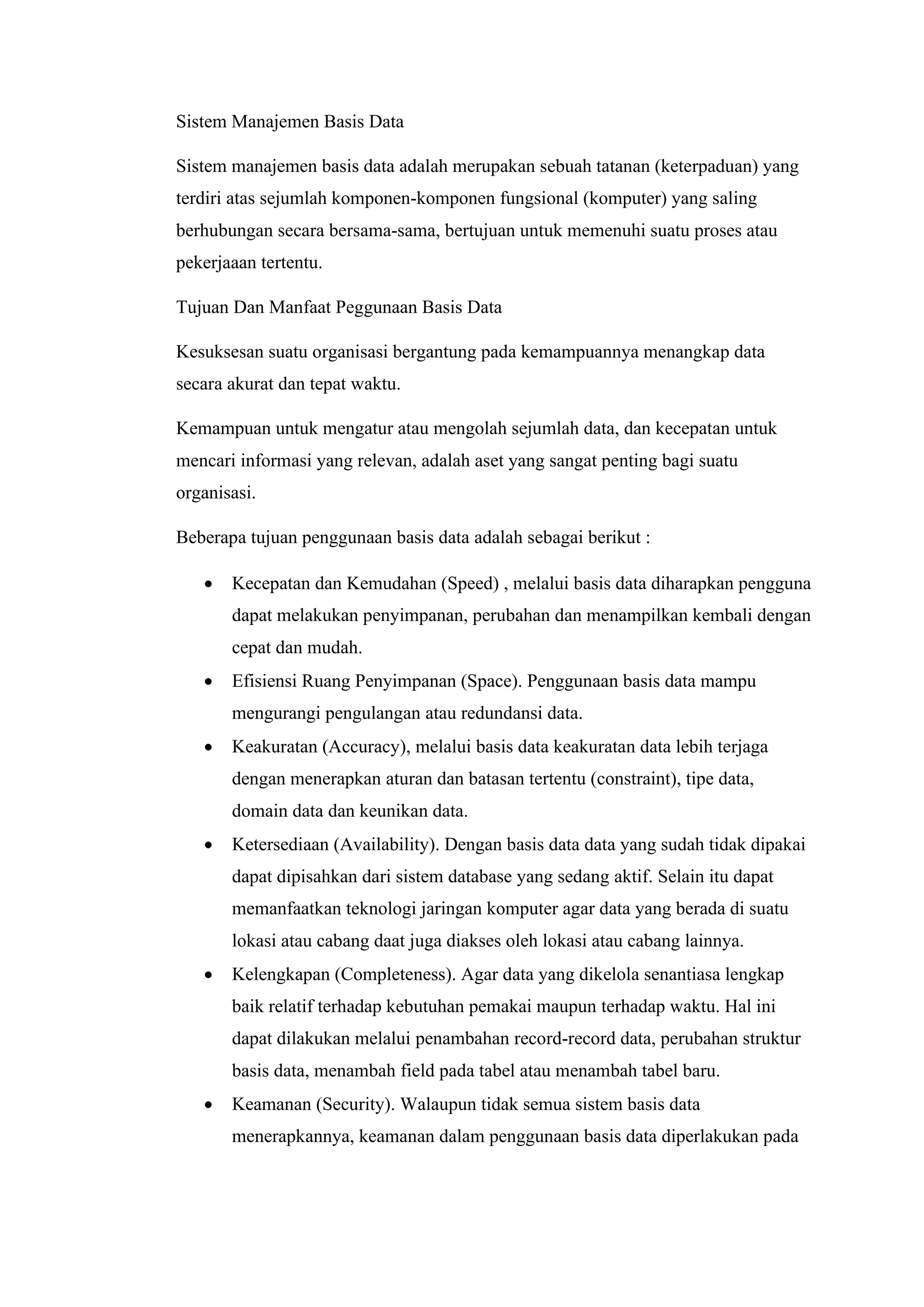 Konsep basis data relasional | PDF