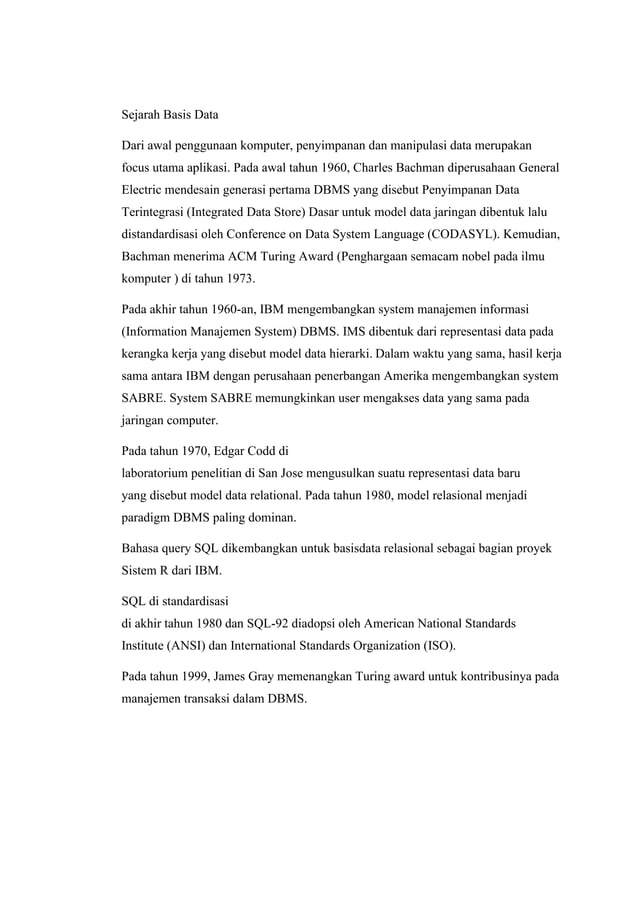 Konsep basis data relasional | PDF