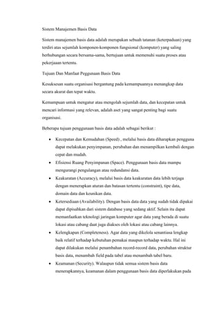 Konsep basis data relasional | PDF