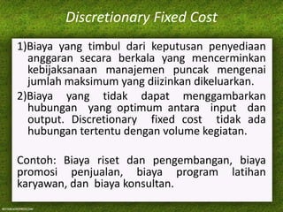Konsep biaya dan pola perilaku biaya | PPTX