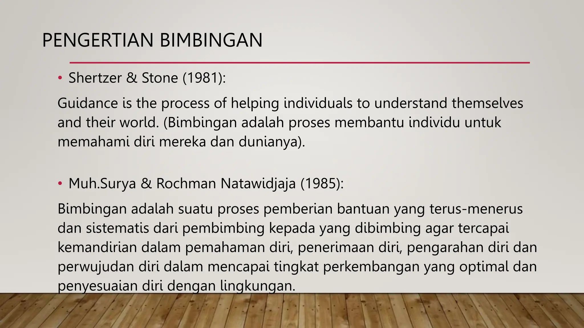 KONSEP BIMBINGAN DAN KONSELING PENGERTIAN PENGEMBANGAN | PPTX
