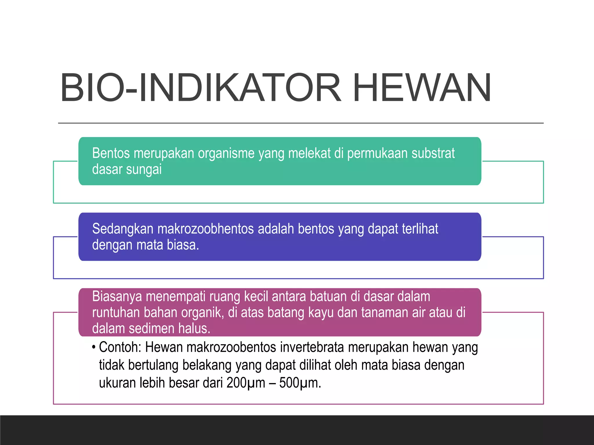 Konsep bioindikator dan contoh bioindokator (ppt) | PPTX