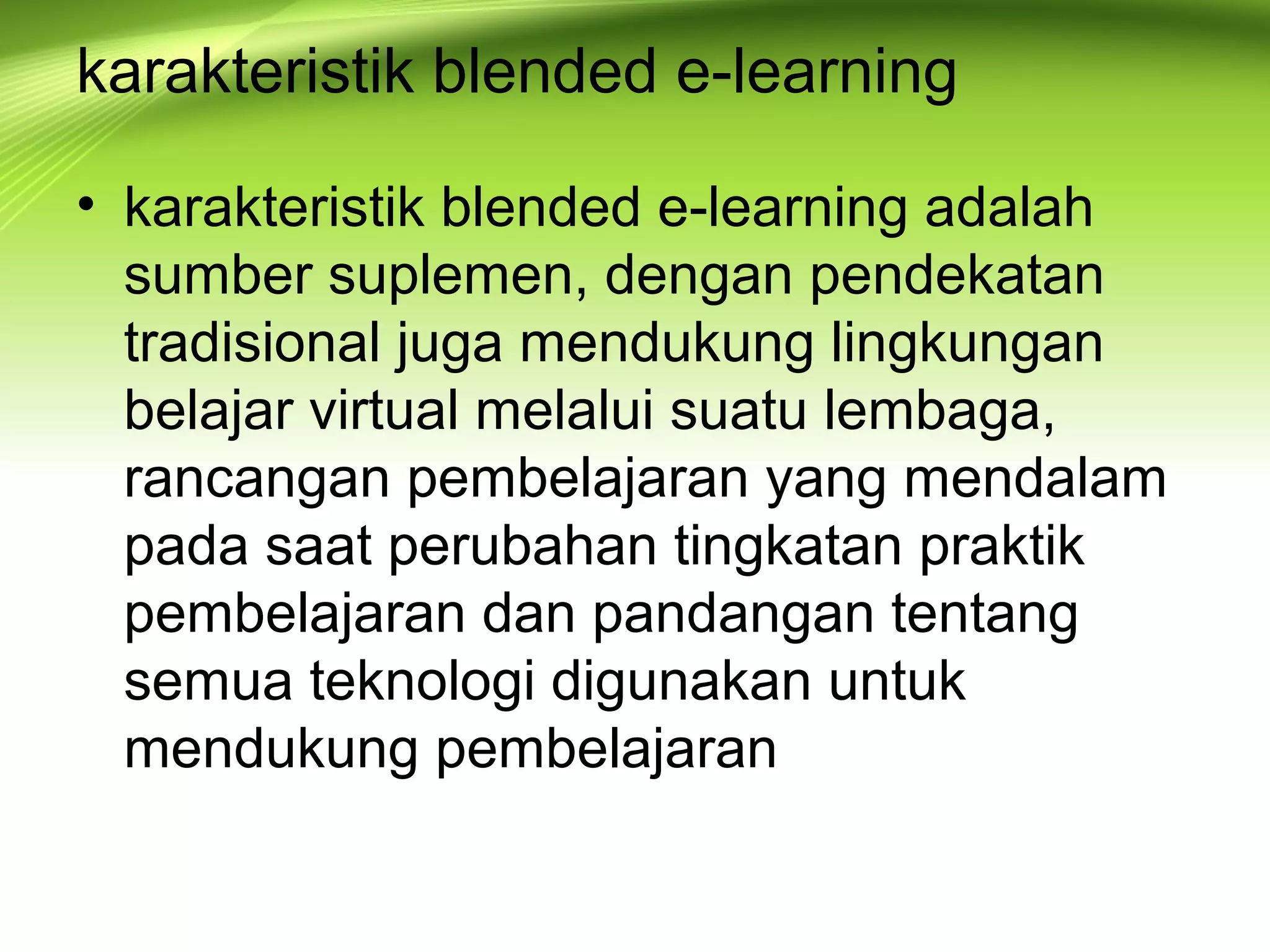 Konsep blended learning | PPT