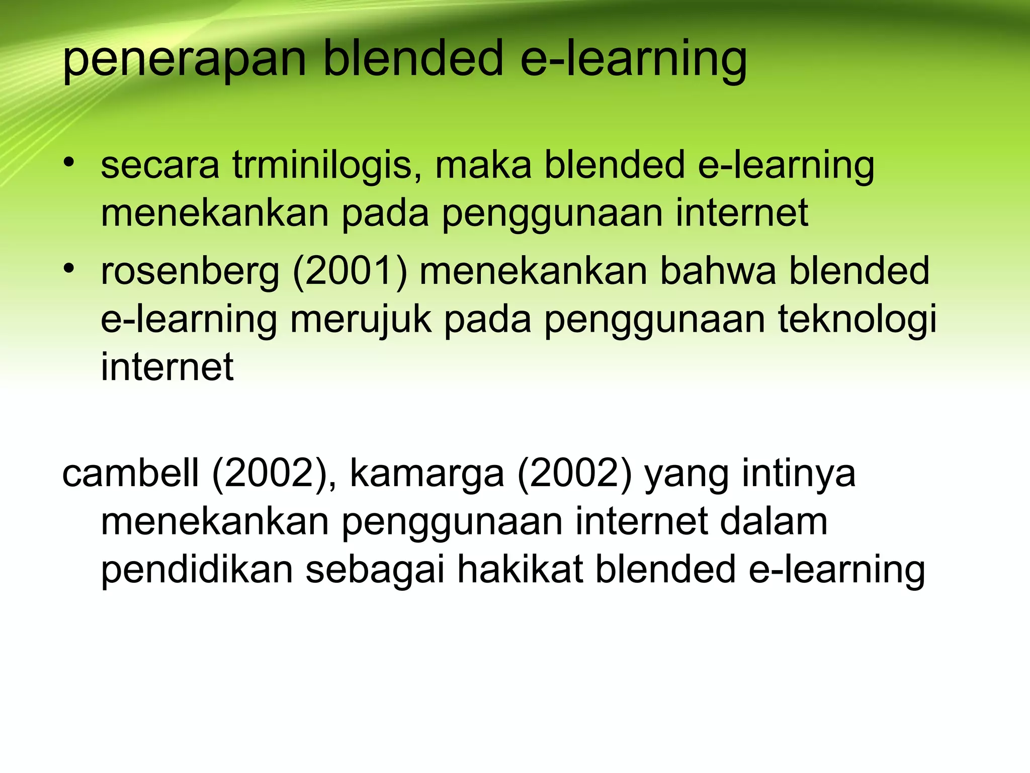 Konsep blended learning | PPT