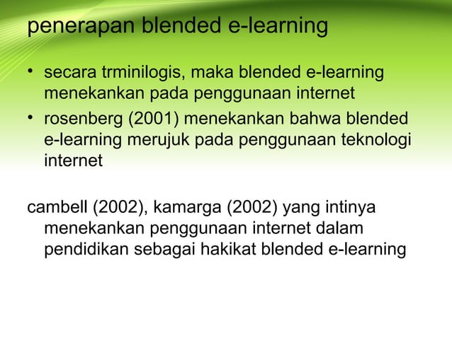 Konsep blended learning | PPT