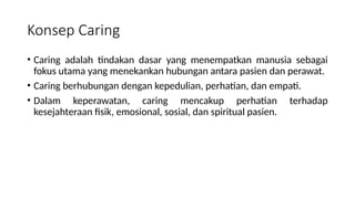KONSEPCARING KONSEP DASAR KEPERAWATAN.pptx