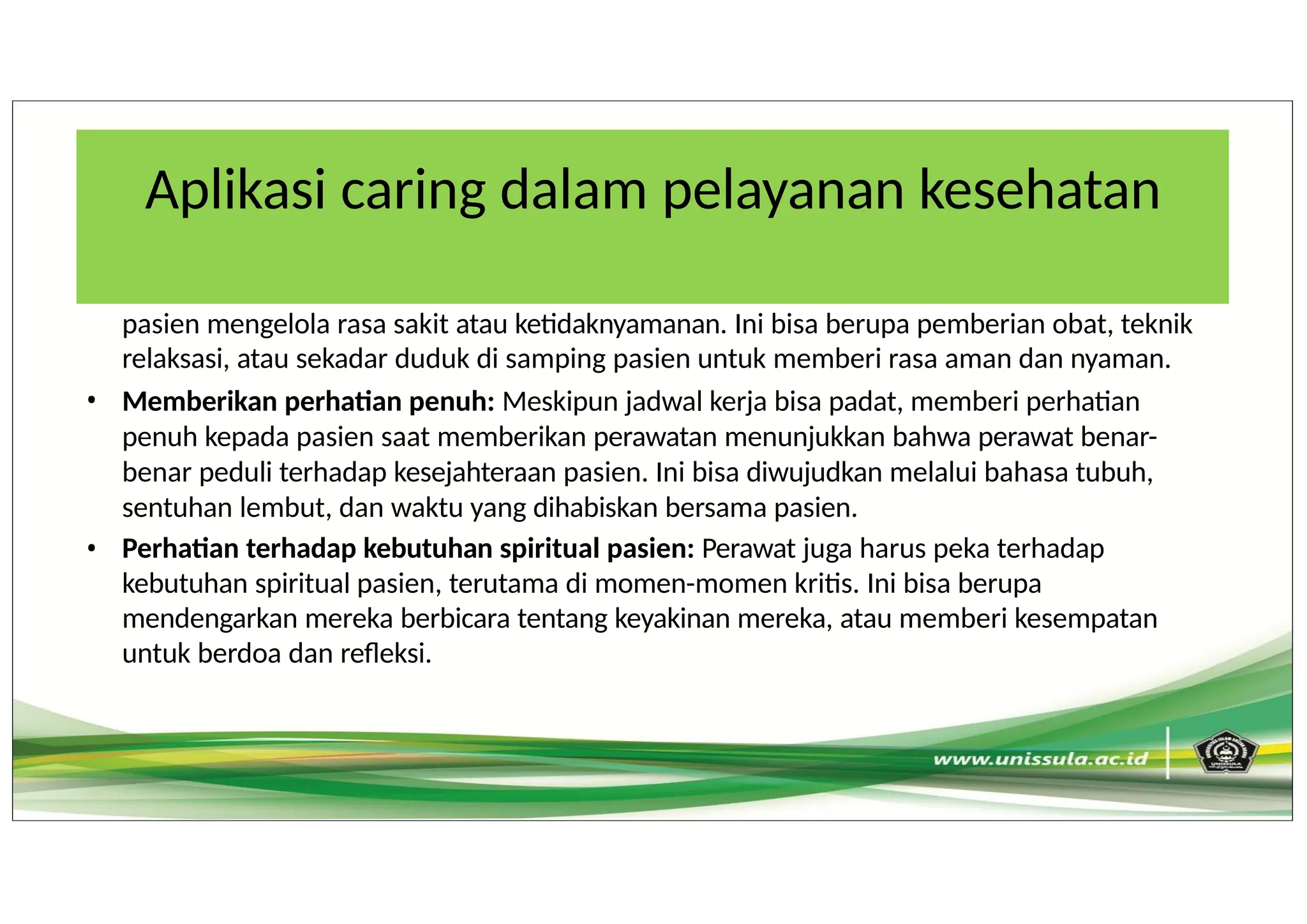 KONSEP CARING keperawatan keperawatan keperawatan | PPTX