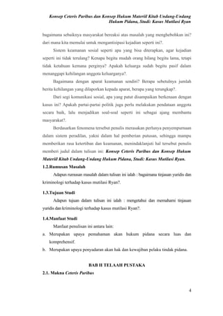 Konsep ceteris paribus dan konsep meteriil kitab undang | DOC