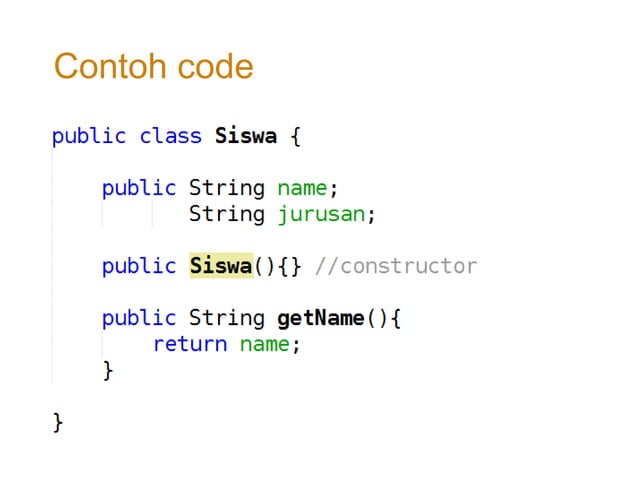 Konsep (class & object) | PPT