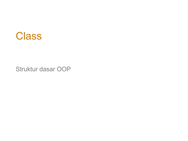 Konsep (class & object) | PPT