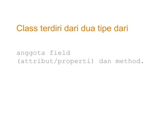 Konsep (class & object) | PPT
