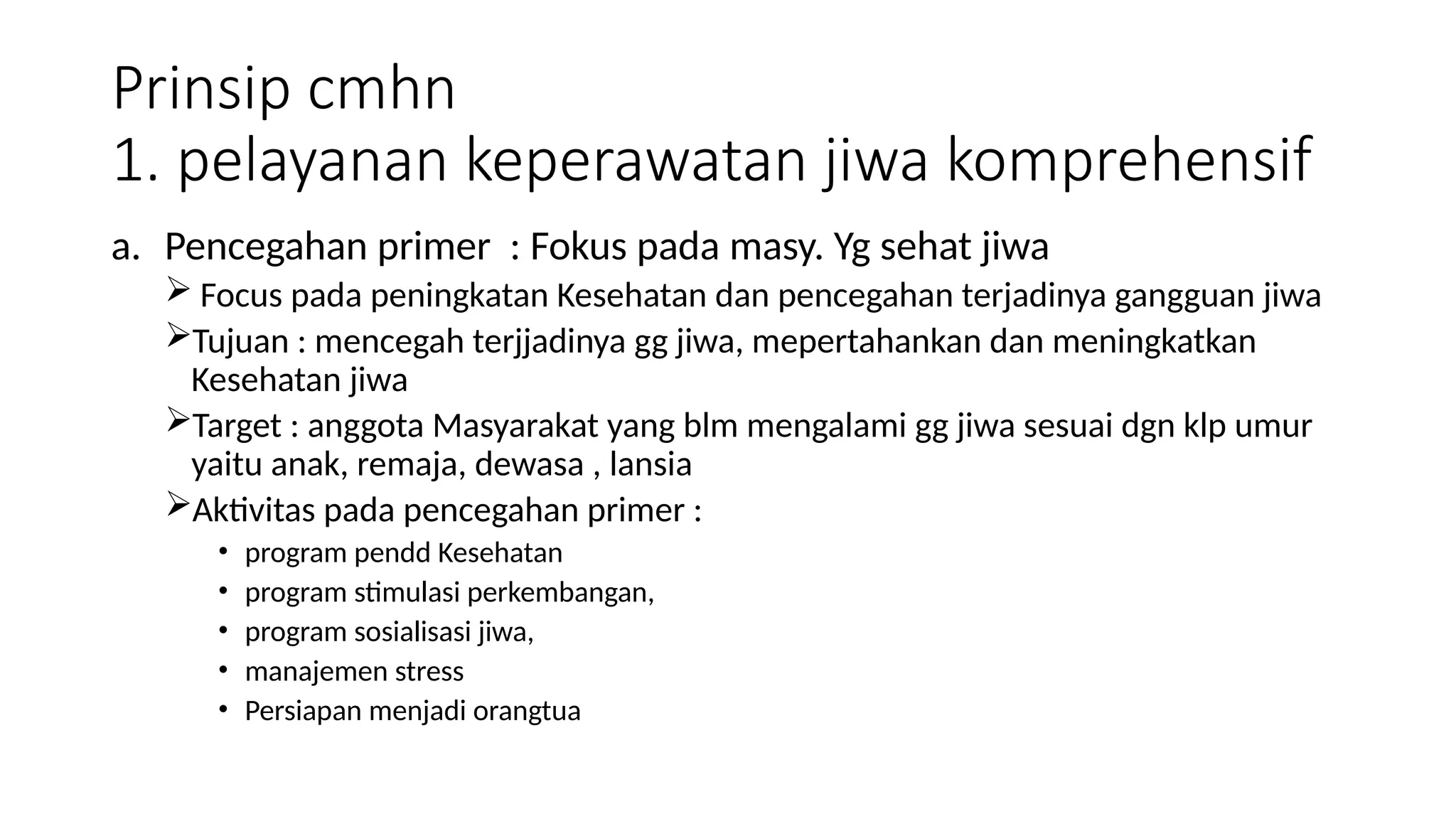 Konsep CMHN (Community Mental Health Nursing) | PPTX