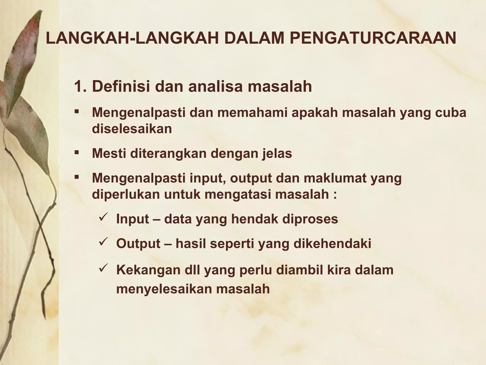 Konsep Dan Asas Pengaturcaraan | PPT