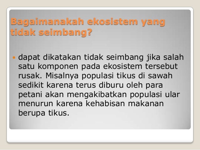 Konsep dan keseimbangan ekosistem Konsep dan keseimbangan ekosistem