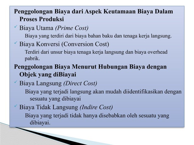 Konsep, Klasifikasi dan sifat Biaya.pptx