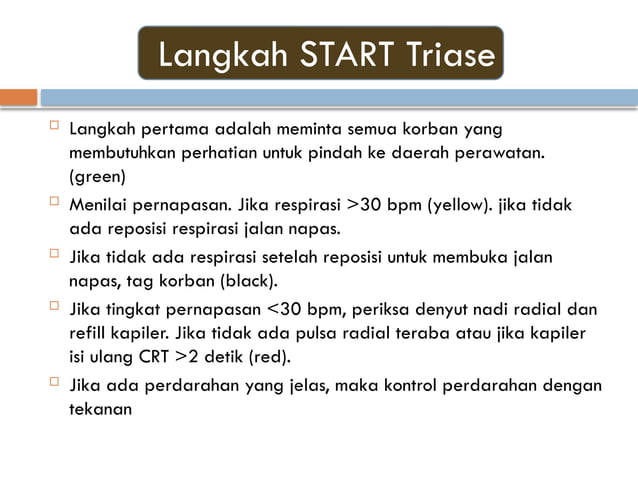 KONSEP DAN MODEL TRIASE BENCANA.pptxMMMM | PPTX