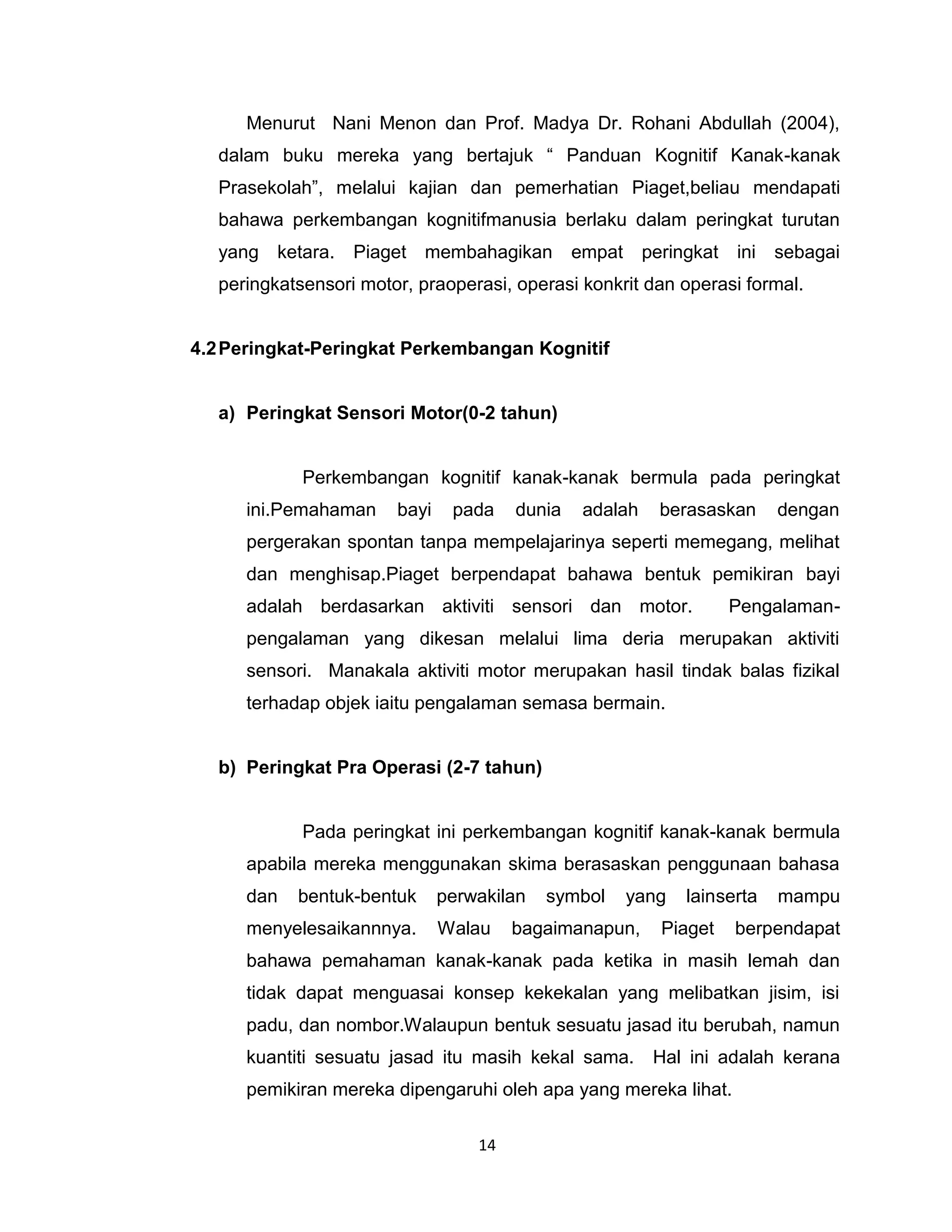 Konsep dan prinsip perkembangan kanak-kanak | DOCX