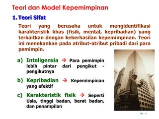 KONSEP DAN TEORI KEPEMIMPINAN.ppt