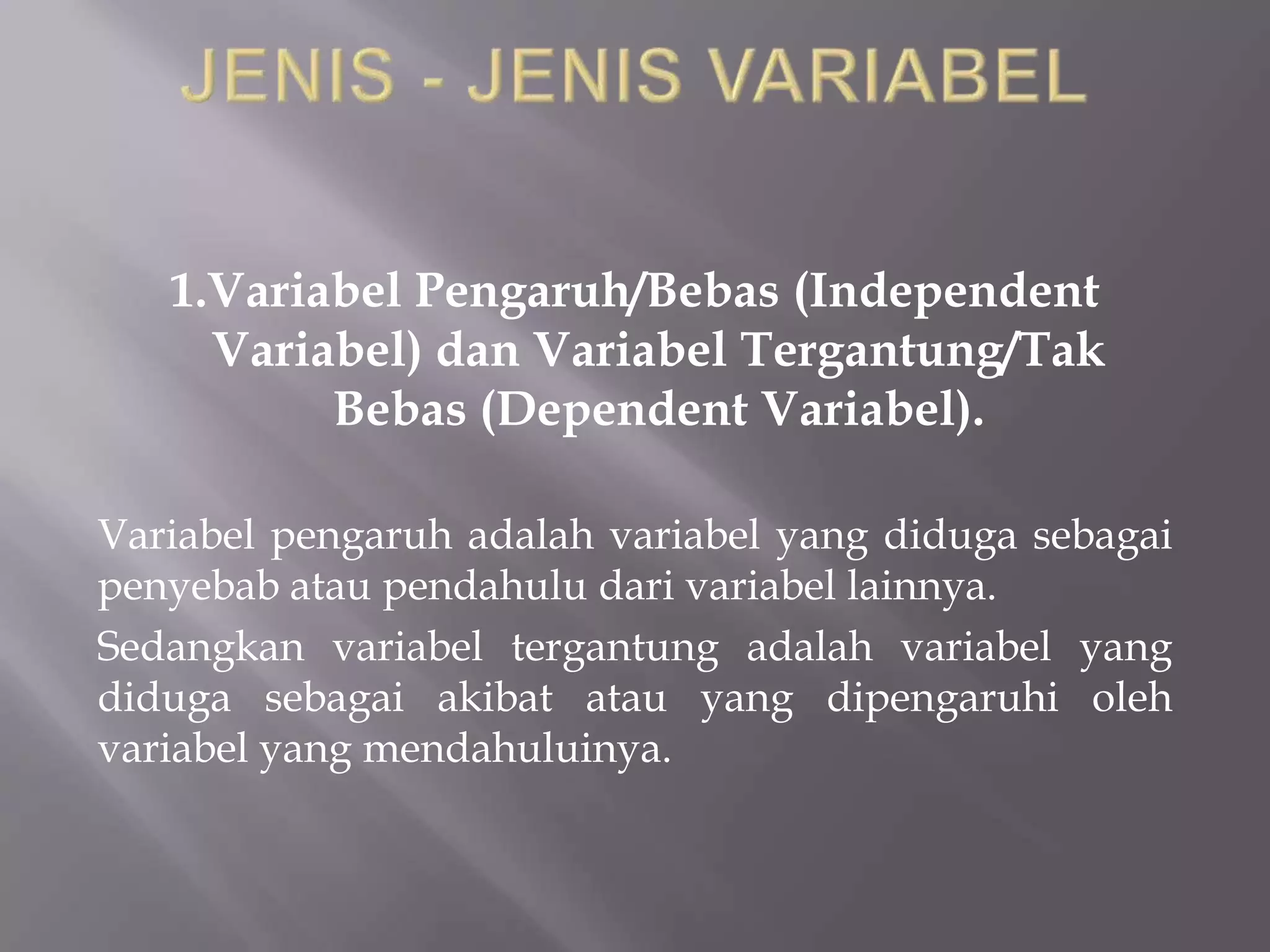 Konsep dan variabel | PPT