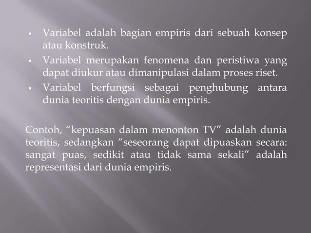 Konsep dan variabel | PPT
