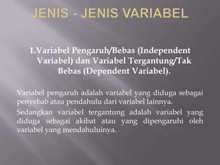 Konsep dan variabel | PPTX