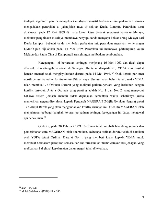 Konsep darurat dan subversif kuasa | DOCX