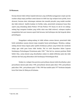 Konsep darurat dan subversif kuasa | DOCX