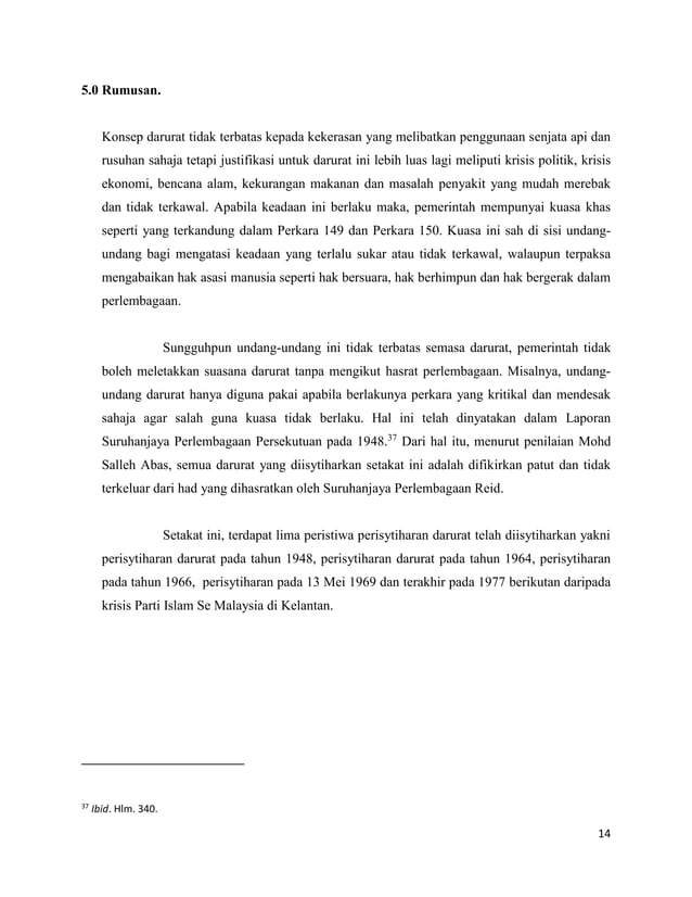 Konsep darurat dan subversif kuasa | DOCX