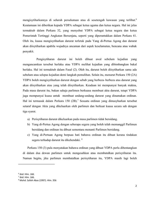 Konsep darurat dan subversif kuasa | DOCX