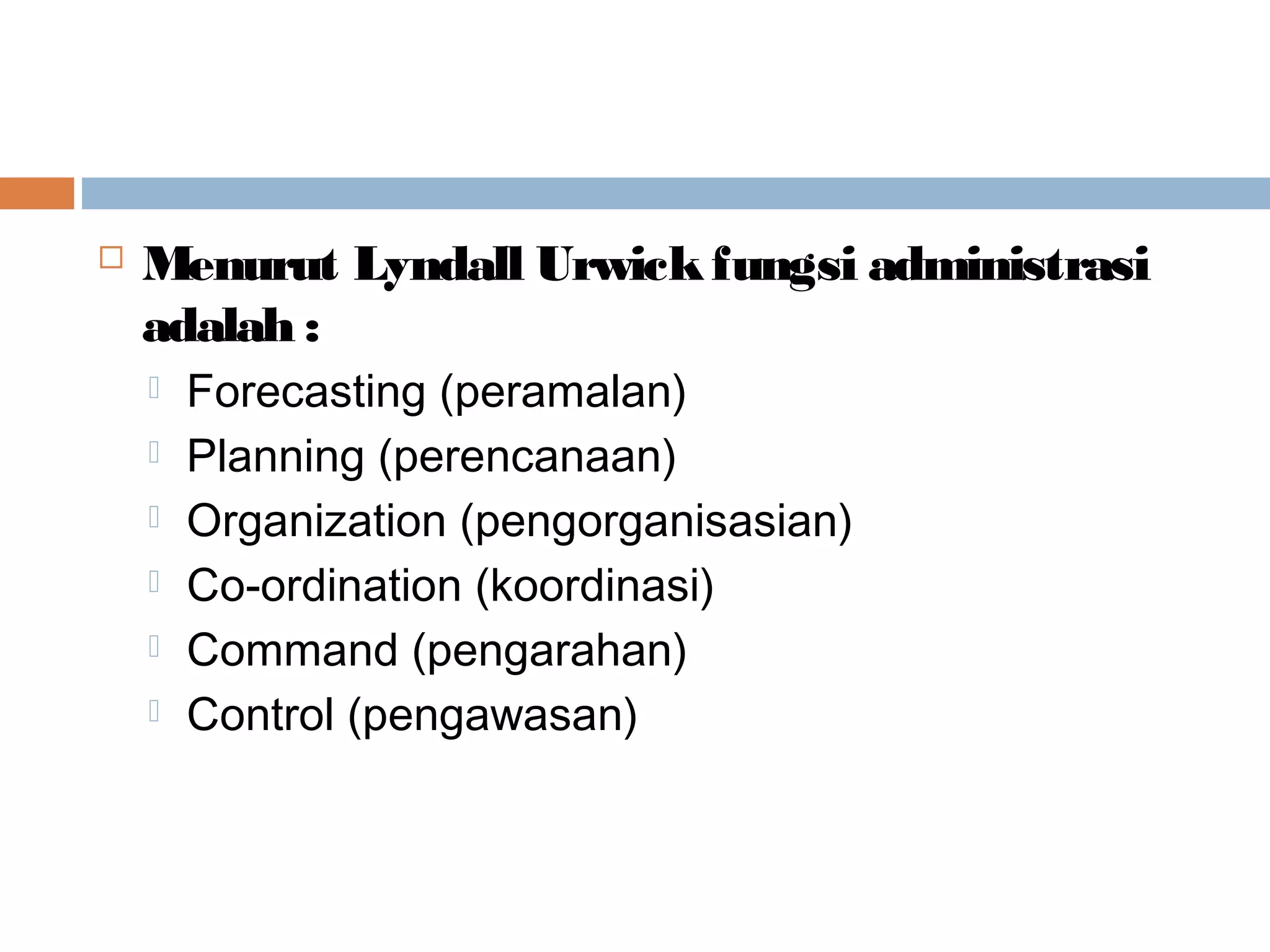 Konsep dasar administrasi organisasi dan manajemen | PPT