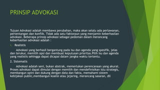 KONSEP DASAR ADVOKASI GIZI KEBIJAKAN PEMERINTAHAN | PPTX