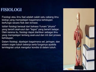 Konsep dasar Anatomi, Fisiologi dan Patologi kelompok 3.pptx