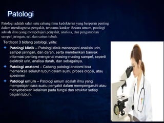 Konsep dasar Anatomi, Fisiologi dan Patologi kelompok 3.pptx