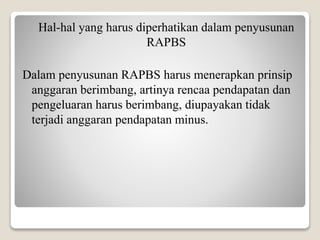 Konsep dasar anggaran sekolah madrasah (rapbs) | PPTX
