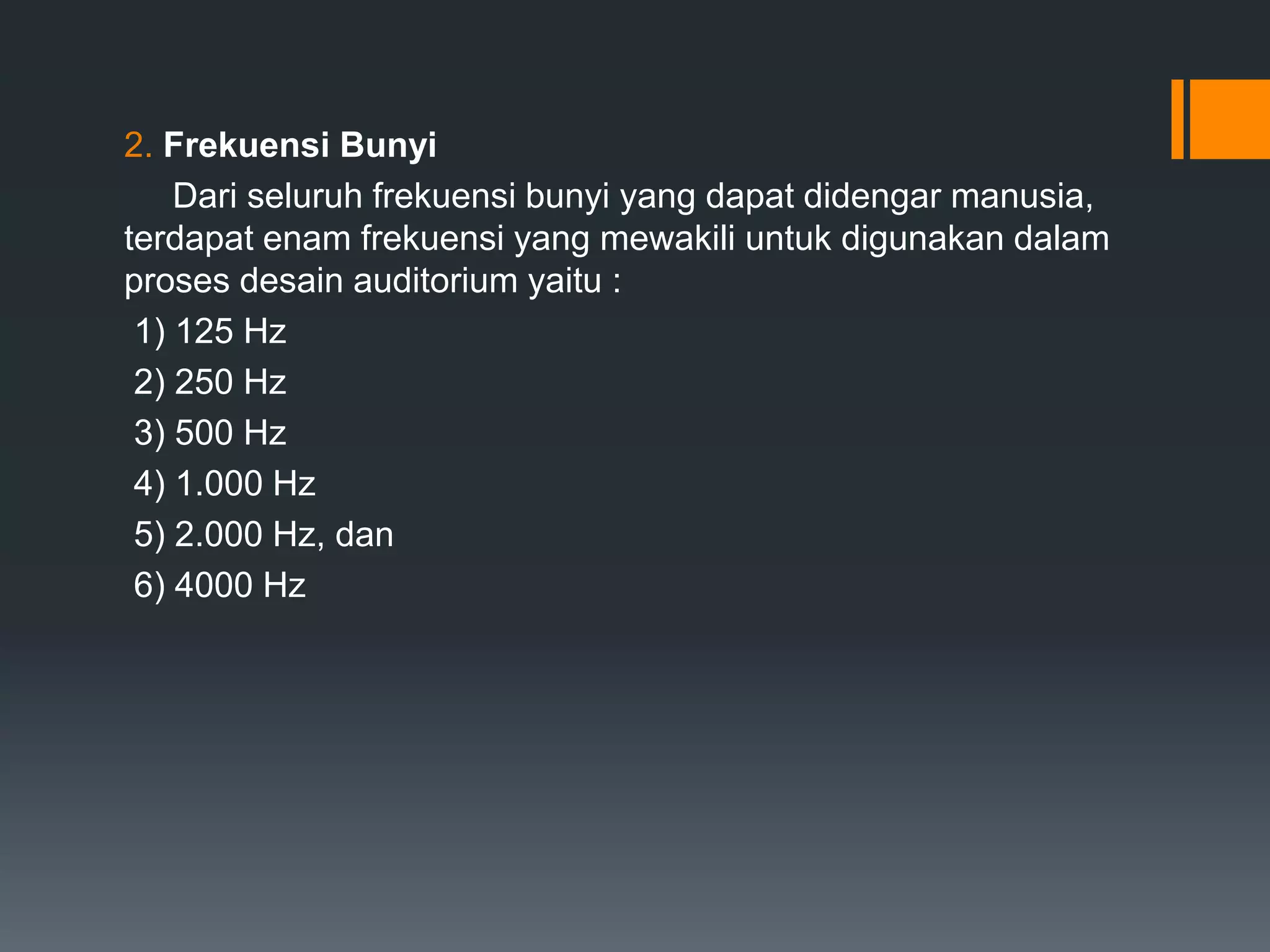 Konsep Dasar Auditorium | PPTX